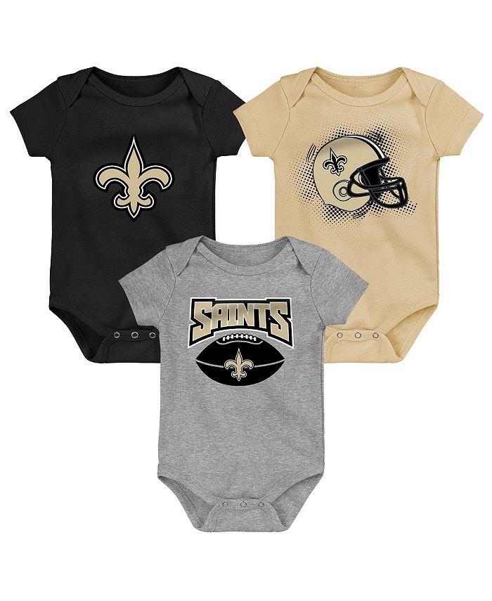 Outerstuff Infant Boys and Girls Black, Gold, Heathered Gray New ...