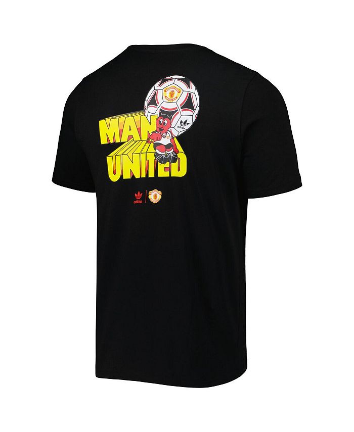adidas Men's Black Manchester United Retro T-shirt - Macy's