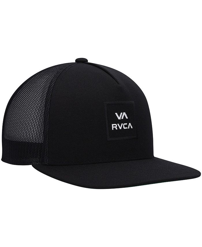 RVCA Men's Black All the Way Trucker Snapback Hat - Macy's