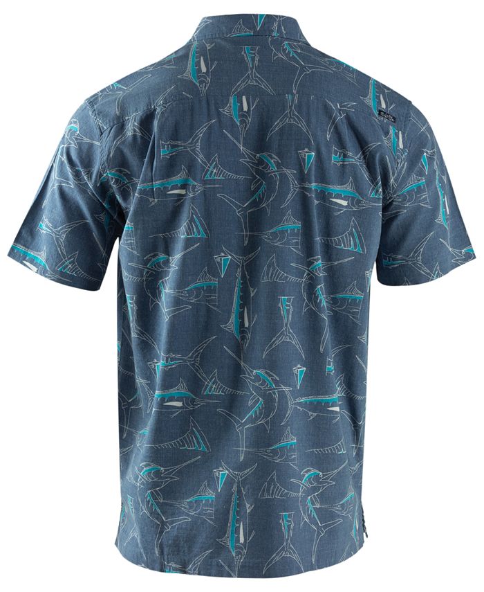 Salt Life Men's Fintastic Short-Sleeve Button-Front Shirt - Macy's