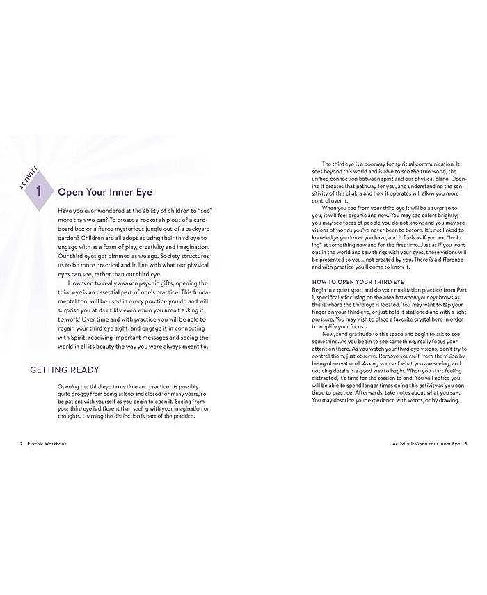 Barnes & Noble The Psychic Workbook: A Beginner's Guide to Activities and Exercises to Unlock ...