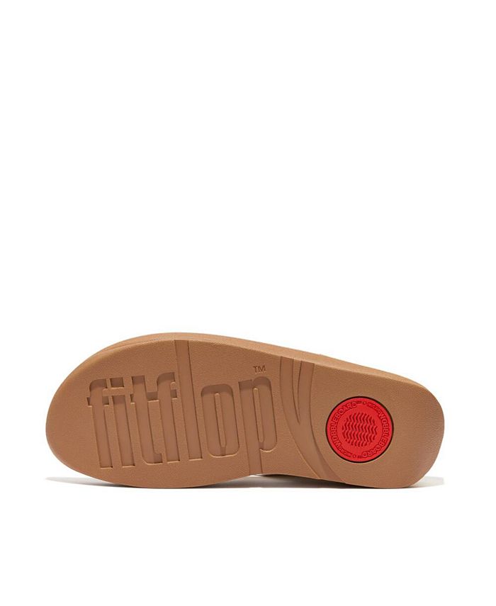 FitFlop Women's Halo Metallic Trim Toe Post Sandals - Macy's