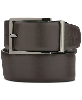 Perry Ellis Portfolio Men's Reversible Feather Edge Belt - Macy's