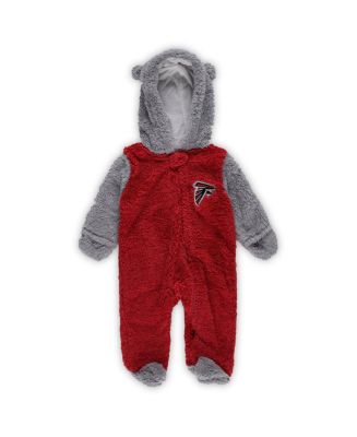 Newborn and Infant Boys and Girls Red, Gray Atlanta Falcons Game Nap ...