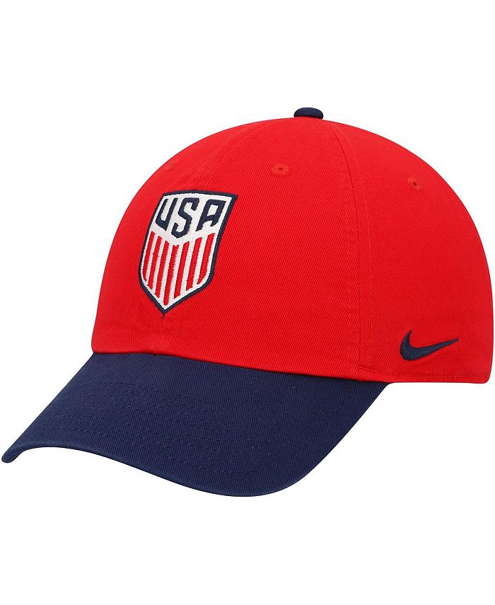 Nike Men's Red, Navy Usmnt Campus Adjustable Hat - Macy's