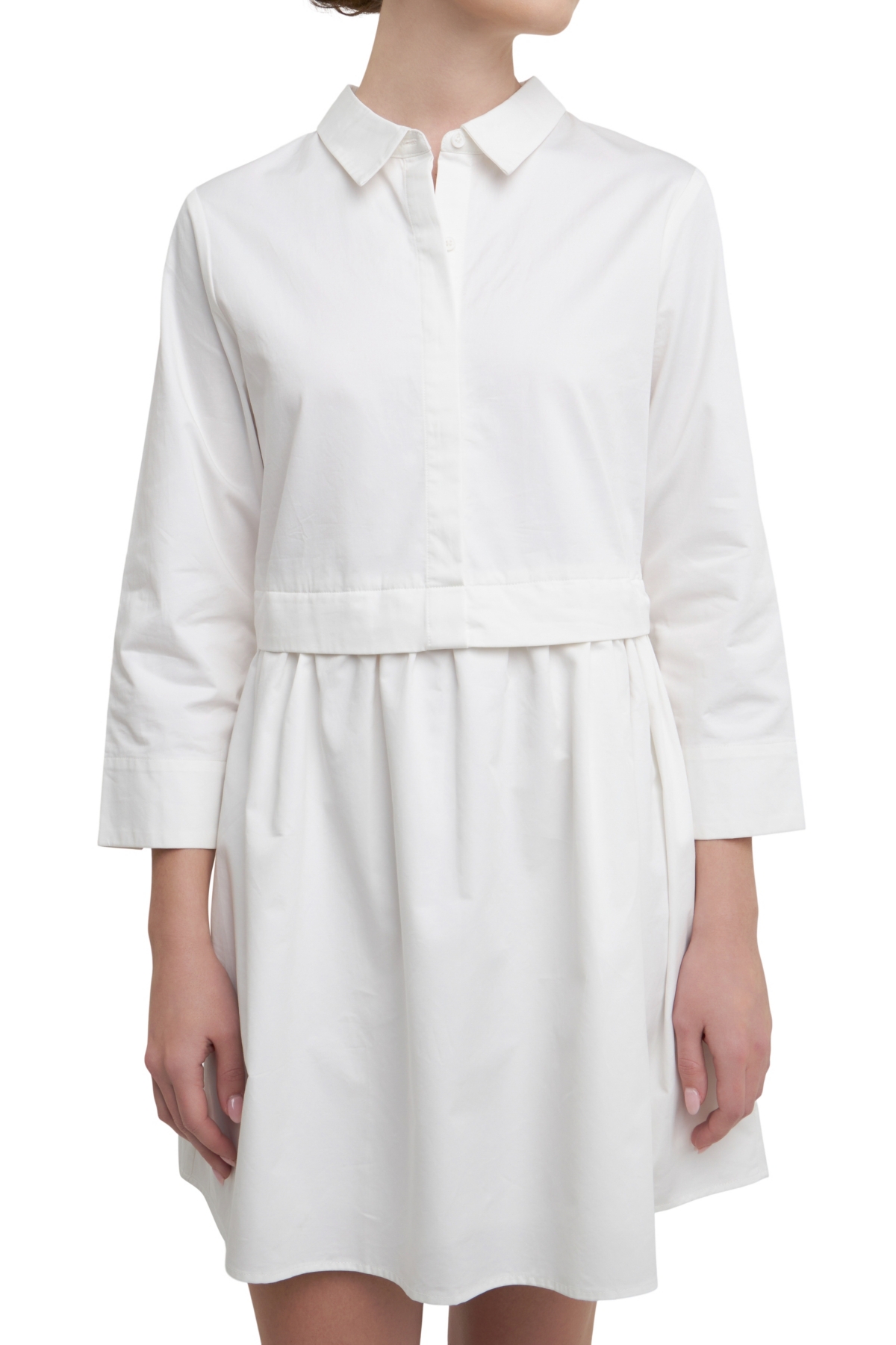 Click here for English Factory Womens Shirt Mini Dress - White prices