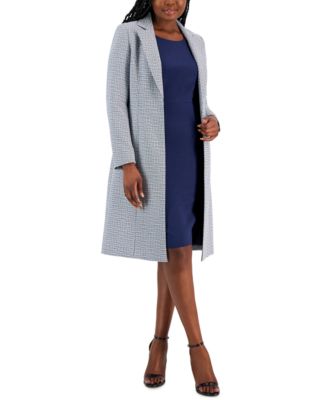 Le Suit Tweed Topper Jacket and Crewneck Sheath Dress Suit, Regular and ...