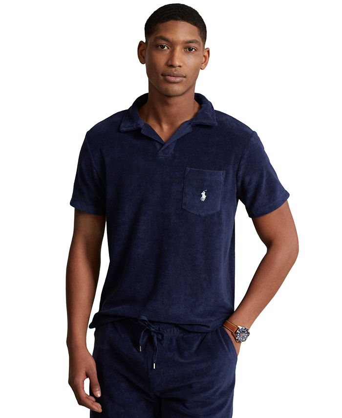 Polo Ralph Lauren Men's Cotton-Blend Terry Polo Shirt - Macy's