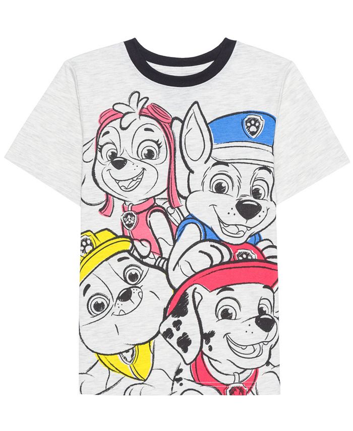 Paw Patrol Hybrid Little Boys Ringer Short Sleeve T-shirt - Macy's
