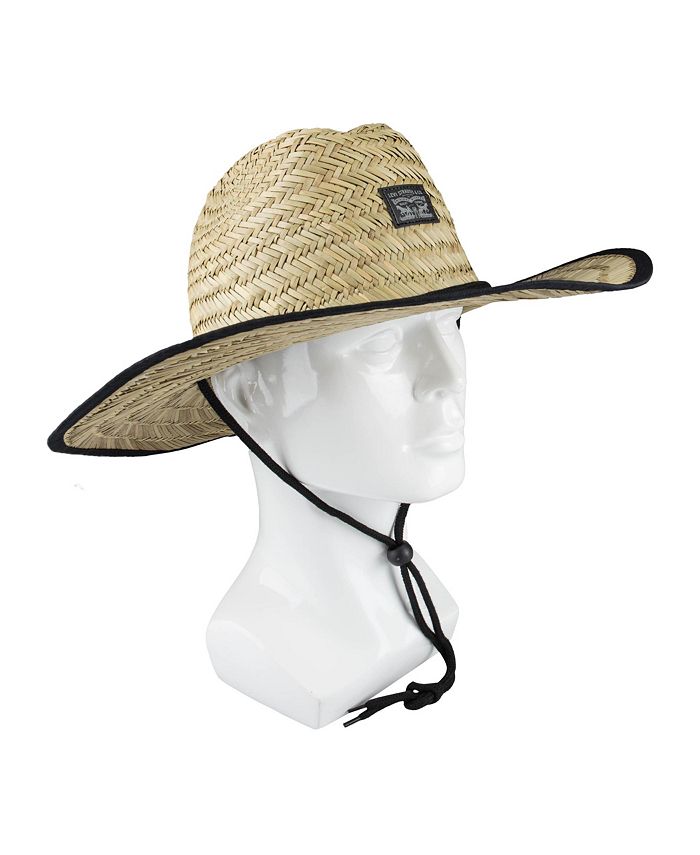 Levi's Men's Lightweight Woven Straw Lifeguard Hat - Macy's