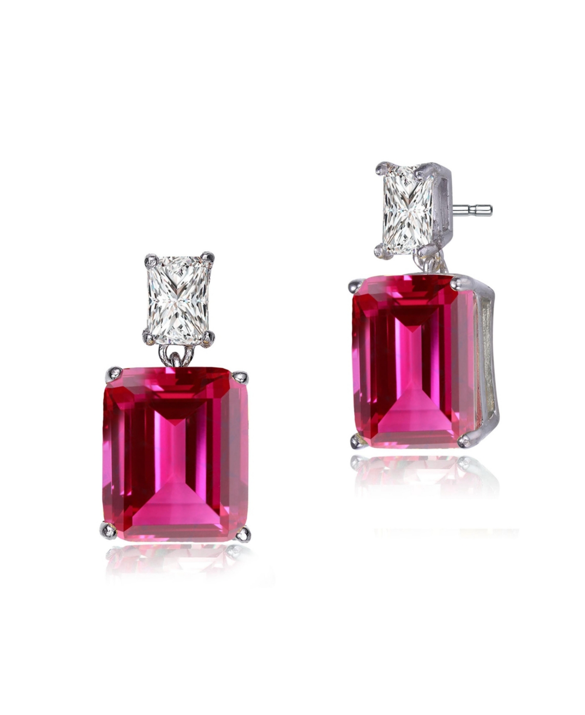 Click here for Sterling Silver White Gold Plated Clear and Colore... prices