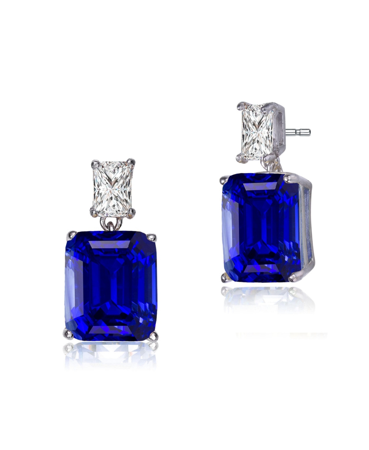 Click here for Sterling Silver White Gold Plated Clear and Colore... prices