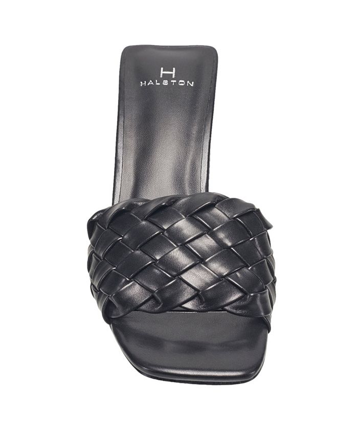 H Halston Women's Woven Slide Dress Sandals - Macy's