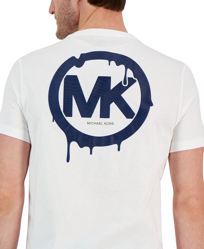 Michael Kors Men's Modern-Fit Melting MK Logo Graphic T-Shirt - Macy's