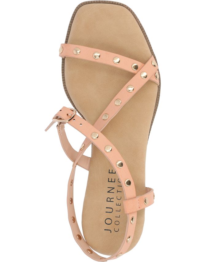 Journee Collection Women's Lindsay Studded Platform Sandals - Macy's