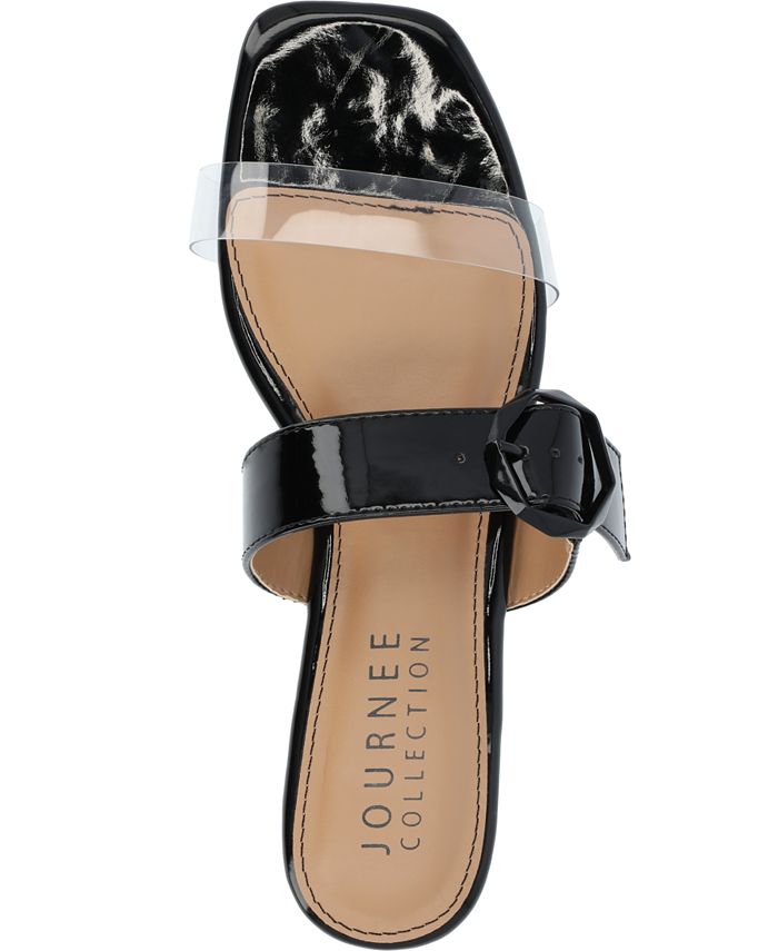Journee Collection Women's Jeysha Lucite Sandals - Macy's