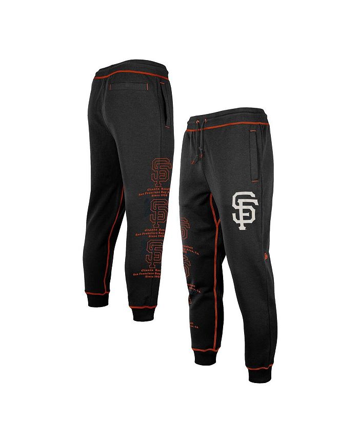 New Era Men's Black San Francisco Giants Team Split Jogger Pants - Macy's