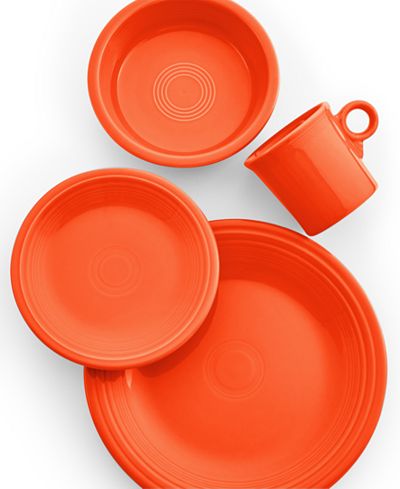 Fiesta Poppy 4-Piece Place Setting - Dinnerware - Dining & Entertaining ...