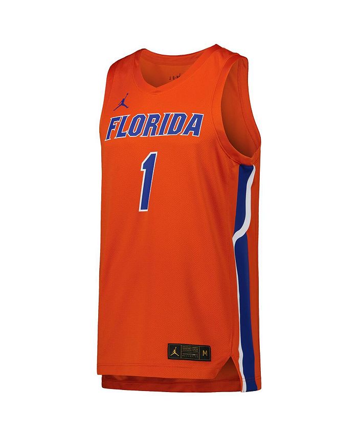 Jordan Men's #1 Orange Florida Gators Team Replica Basketball Jersey ...