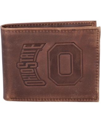 Men's Brown Ohio State Buckeyes Bifold Leather Wallet - Macy's