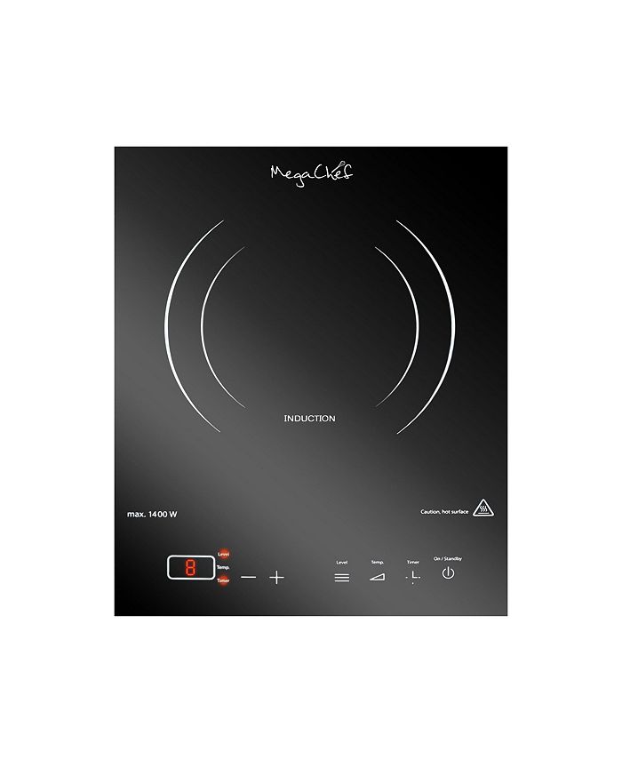 MegaChef Portable Single Induction Cooktop w/ Digital Control Panel ...