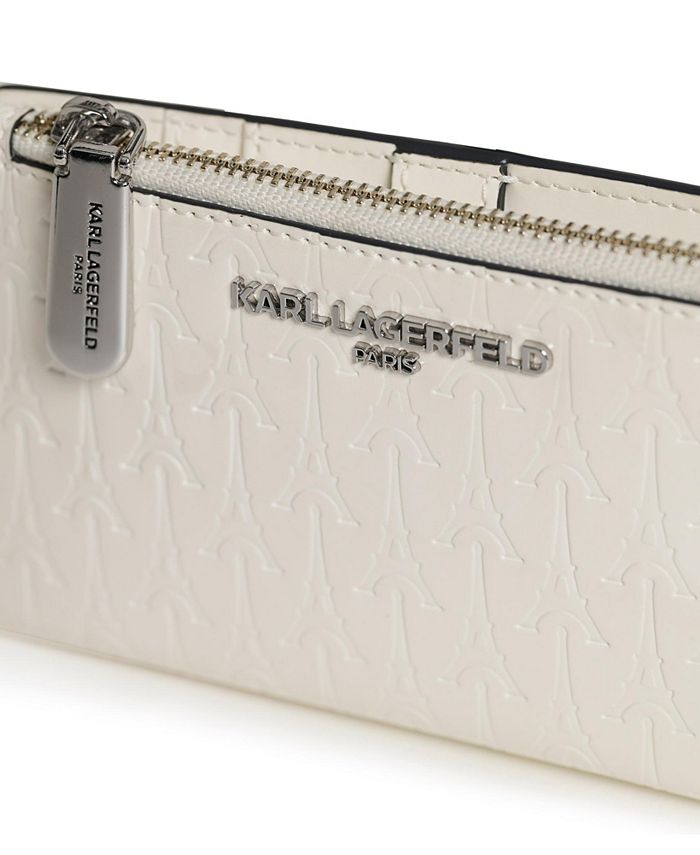 KARL LAGERFELD PARIS Mini Embossed Bifold Wallet - Macy's