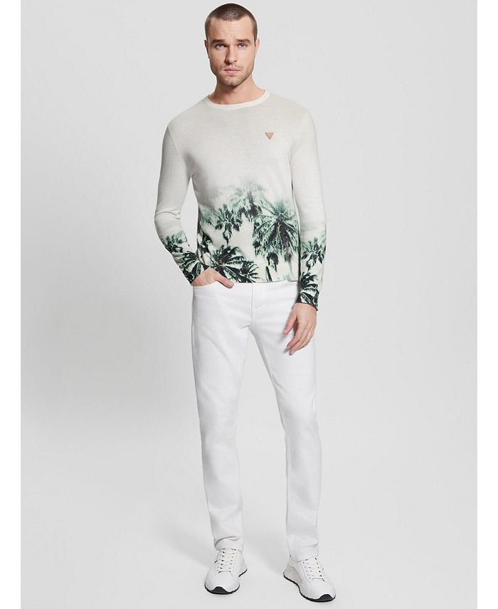 GUESS Men's Tyson Bleach Printed Sweater & Reviews - Sweaters - Men ...
