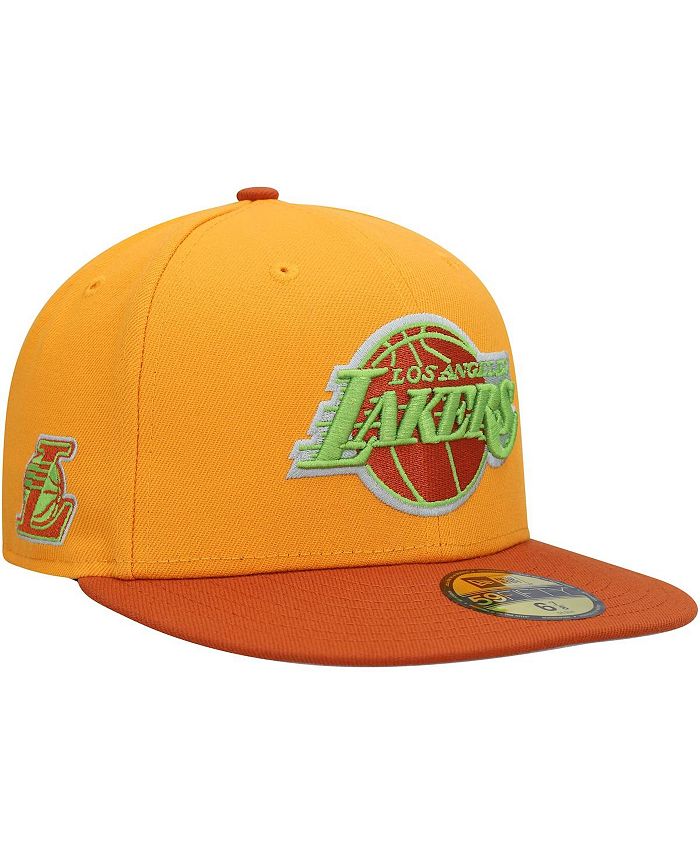 New Era Men's Gold, Rust Los Angeles Lakers 59FIFTY Fitted Hat - Macy's