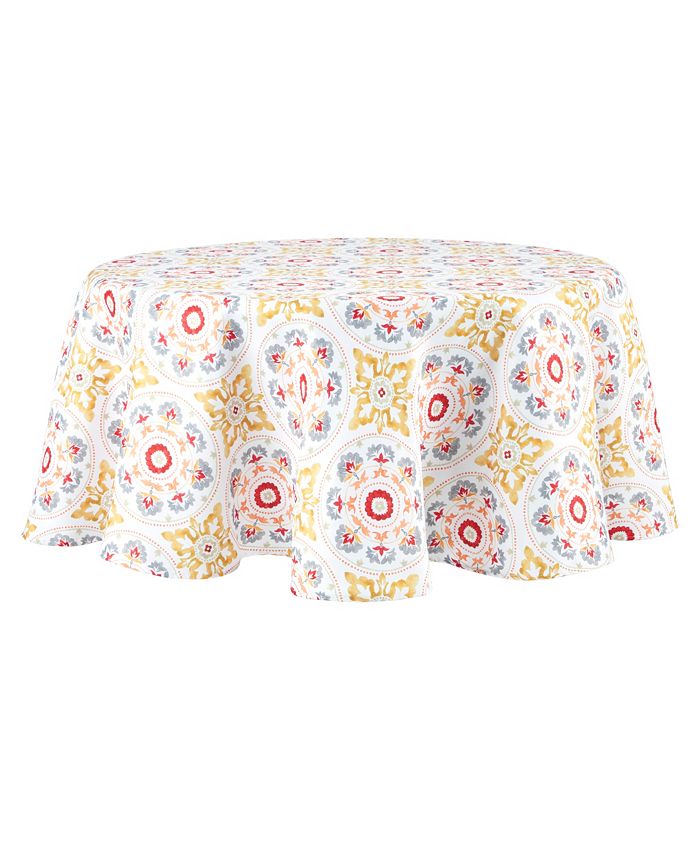 Fiesta Positano Tile Tablecloth 70" Round - Macy's