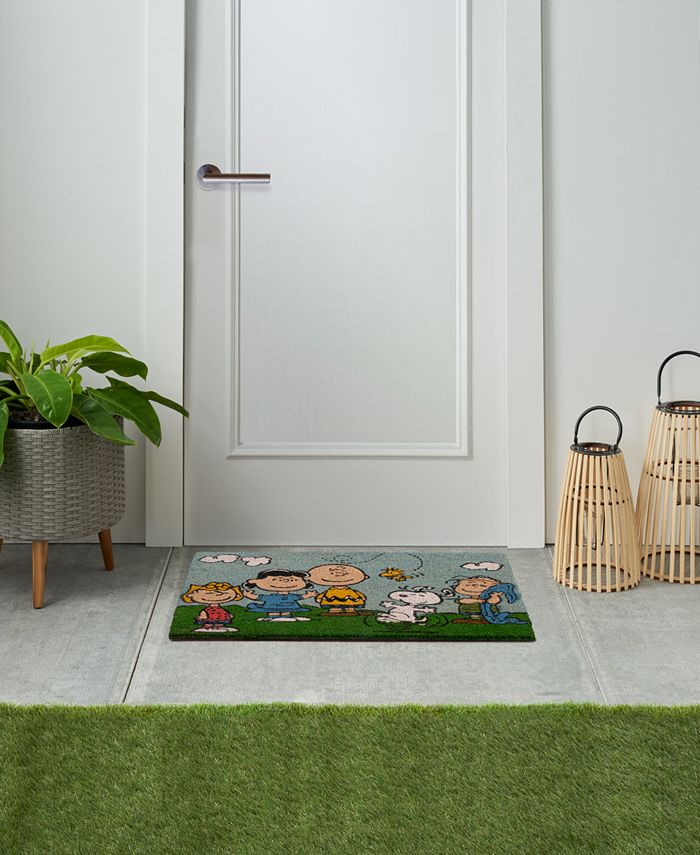 Nourison Peanuts Gang Spring Scene Door Mat, 18" x 28" & Reviews - Home ...