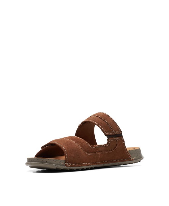 Clarks Men's Crestview Easy Slide Sandals - Macy's