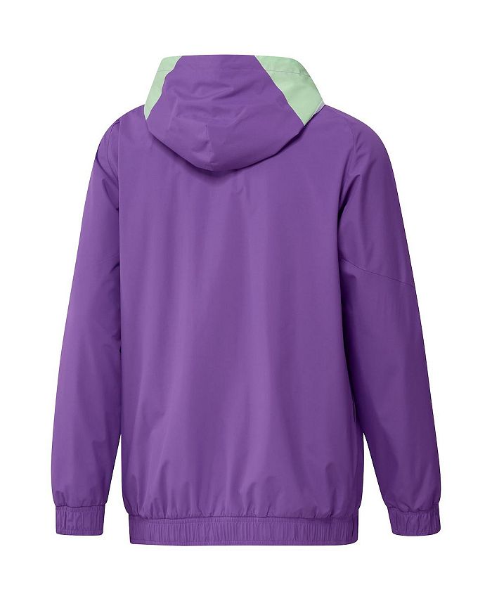 adidas Men's Purple Real Madrid Training All-Weather Raglan Full-Zip ...
