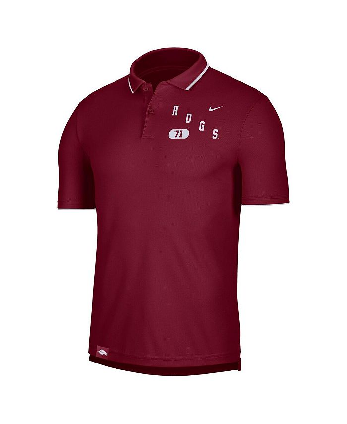 Nike Men's Cardinal Arkansas Razorbacks Wordmark Performance Polo Shirt ...