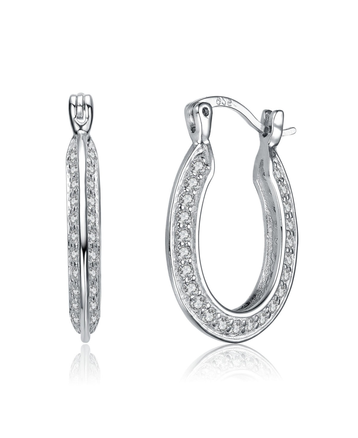 Click here for Sterling Silver White Gold Plated Cubic Zirconia H... prices
