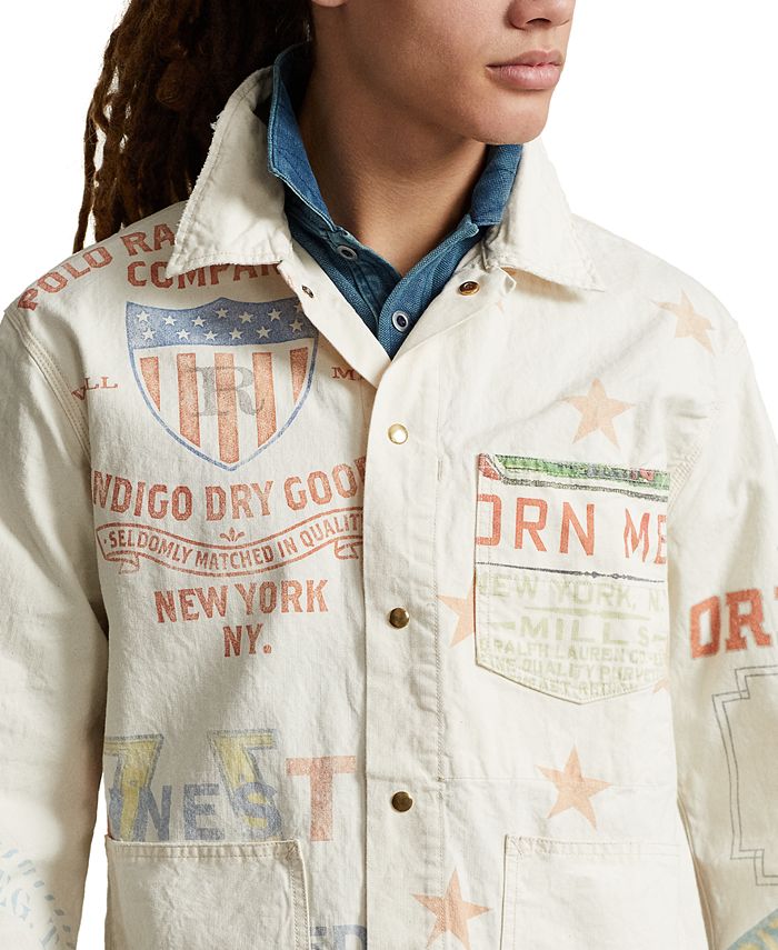 Polo Ralph Lauren Men's Denim Graphic Painter Jacket - Macy's