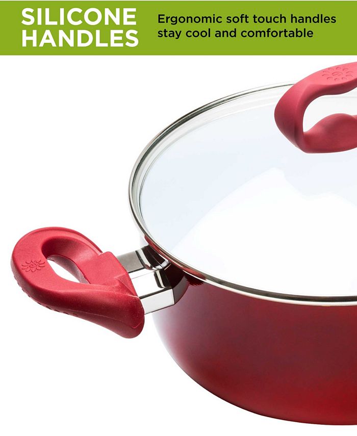 Ecolution Aluminum 5 Quart Bliss Non-Stick Dutch Oven with Glass Lid ...