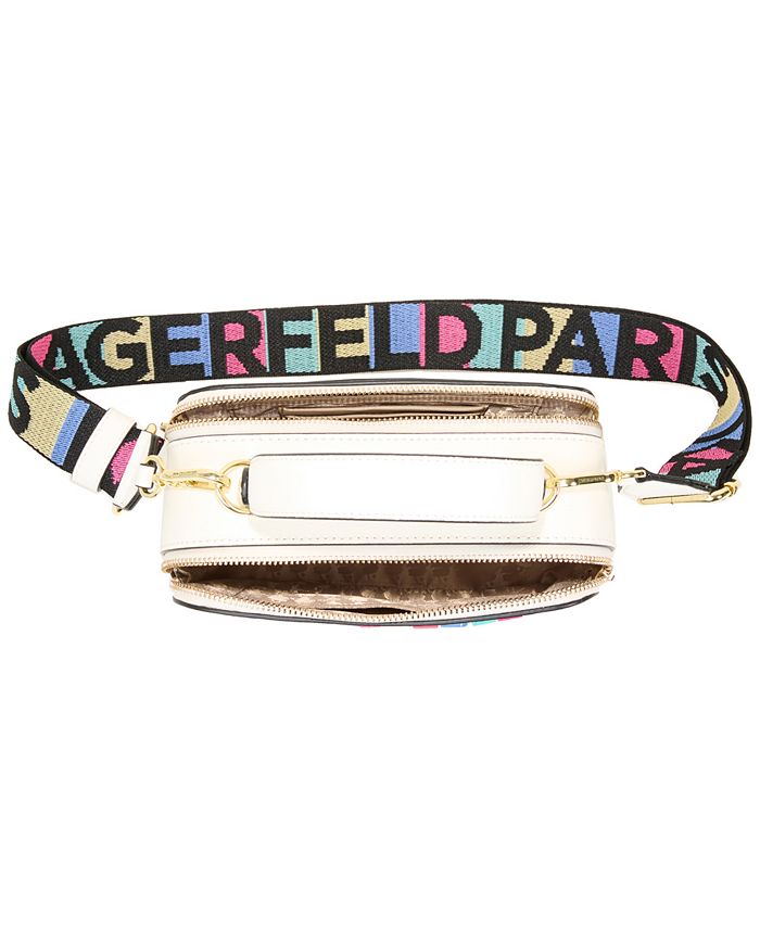 KARL LAGERFELD PARIS Simone Lunchbox Double Zip Crossbody - Macy's
