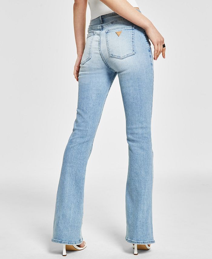 Guess Womens Eco Sexy High Rise Flared Jeans Macys