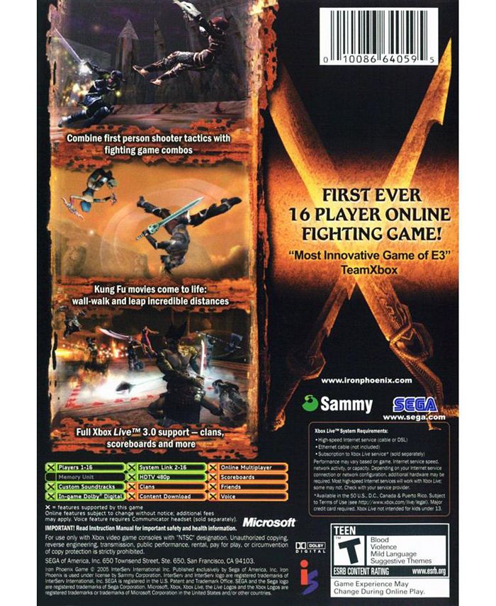 Sega Iron Phoenix - Microsoft Xbox - Macy's