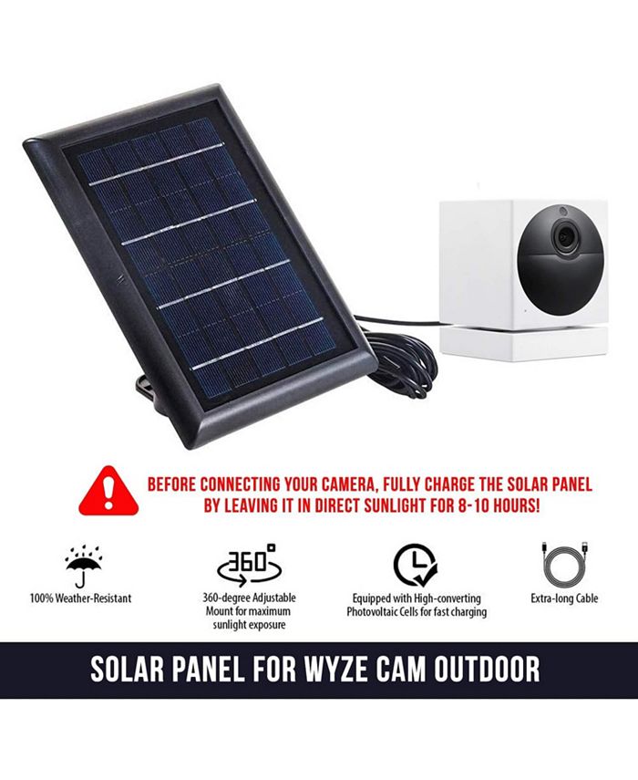 Wasserstein Solar Panel for WYZE Cam Outdoor - Power Your Surveillance ...