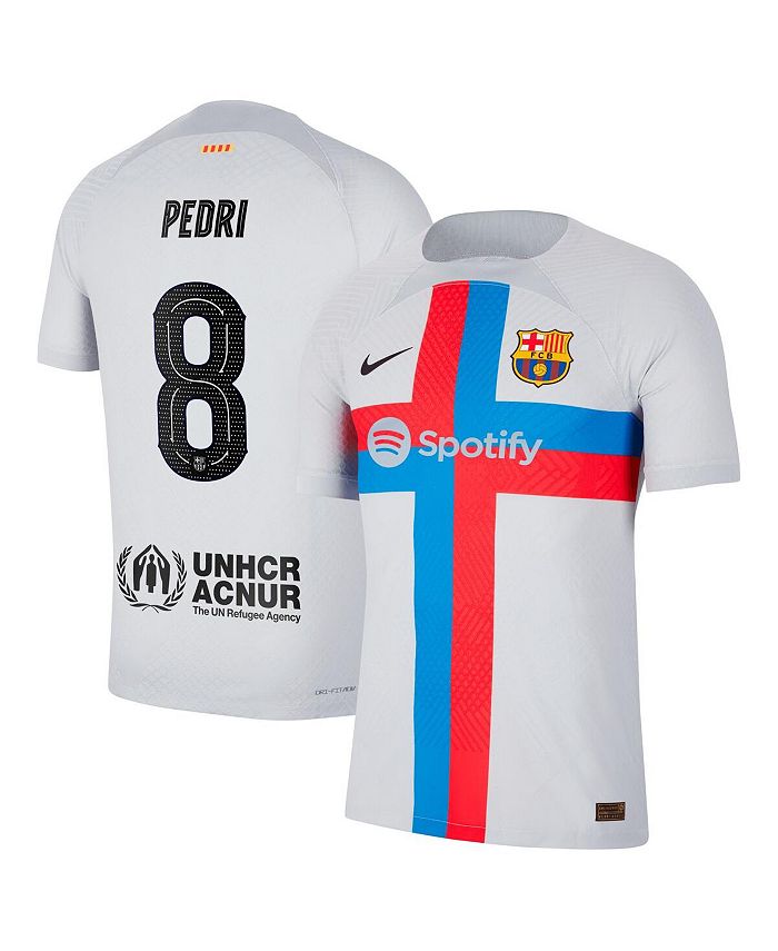 Nike Men's Pedri Gray Barcelona 2022/23 Third Vapor Match Authentic ...