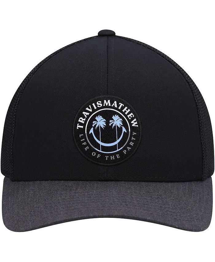 Travis Mathew Men's Black Lake Escape Trucker Snapback Hat - Macy's