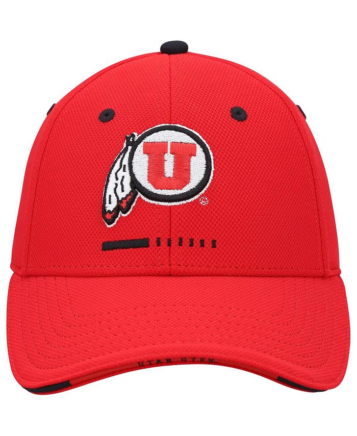 Under Armour Men's Red Utah Utes Blitzing Accent Performance Flex Hat ...