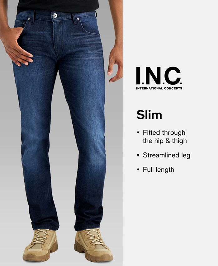 I.N.C. International Concepts Men's Slim Straight Core Jeans, Created ...