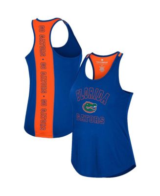 Women's Colosseum Royal Florida Gators 10 Days Racerback Scoop Neck ...