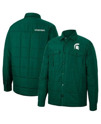 Men's Colosseum Green Michigan State Spartans Detonate Quilted Full ...