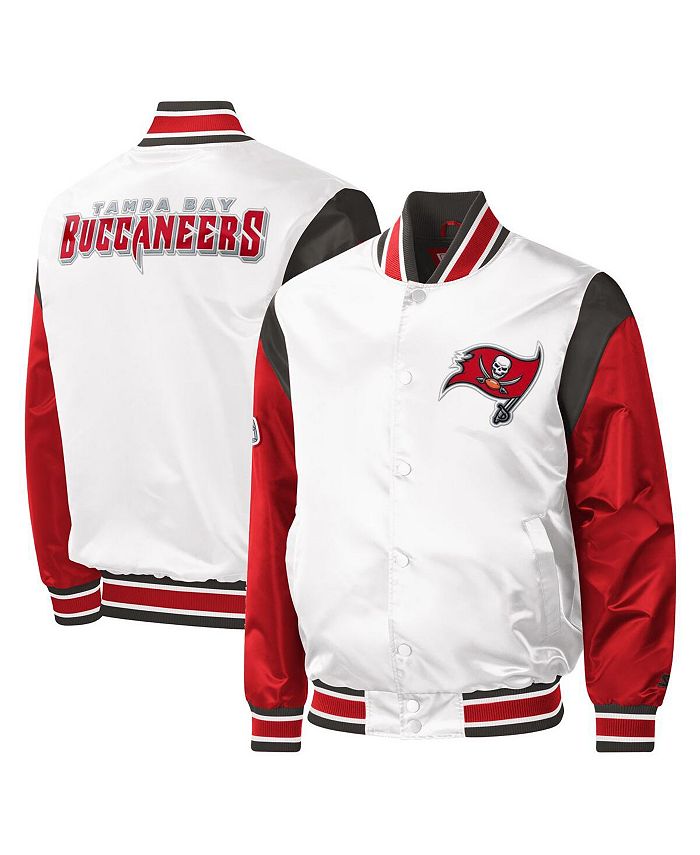Starter Men's White Tampa Bay Buccaneers Throwback Warm Up Pitch Satin ...