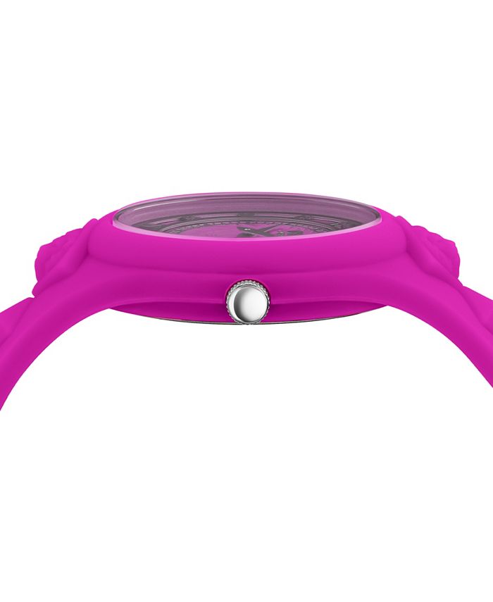 Versus Versace Women's 2 Hand Quartz Fire Island Pink Silicone Watch ...