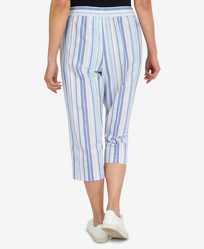 Alfred Dunner Women's Set Sail Vertical Stripe Capri Pants & Reviews - Pants & Capris - Women ...