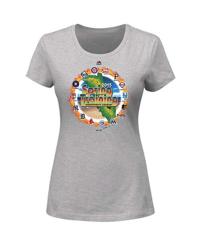 Majestic Women's Gray 2015 MLB Spring Training Grapefruit League Map T ...
